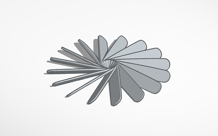 3D design Fan Blade - Tinkercad