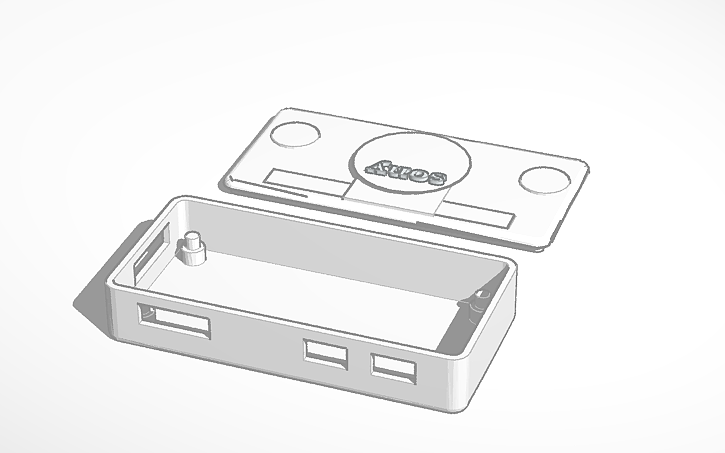 3D design Raspberry Pi Zero psone Case - Tinkercad