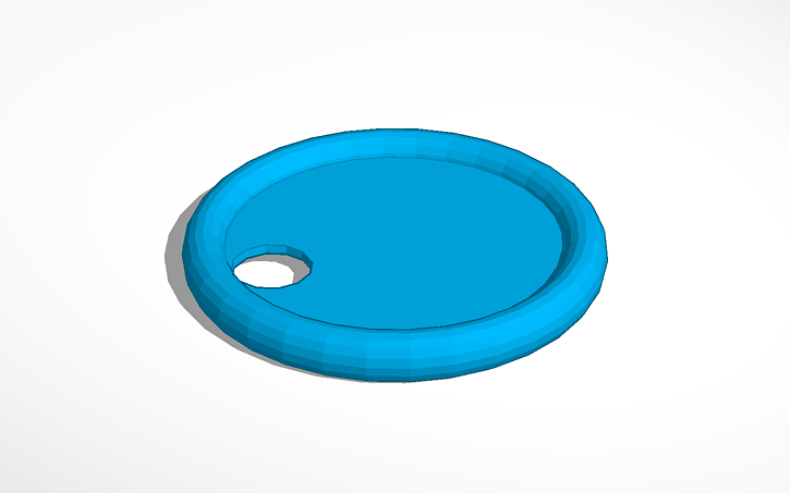 3D design Circle Tag | Tinkercad