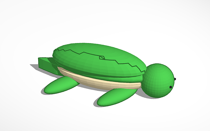 3D design turtle - Tinkercad