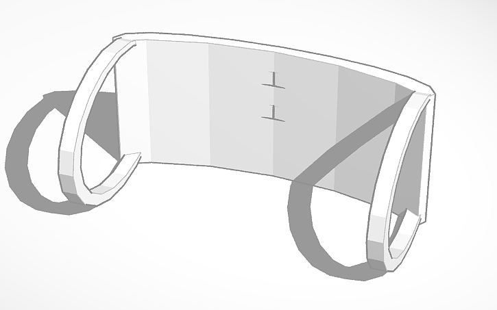 3D design mask - Tinkercad