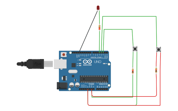 Circuit design Exercício 2 da Lista - Tinkercad
