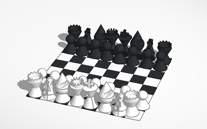 3D design chess - Tinkercad