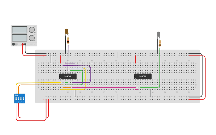 Circuit design Half Subtractor Using Universal Gates | Tinkercad