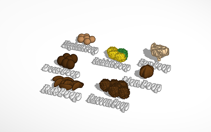 3D design Animal Poop | Tinkercad
