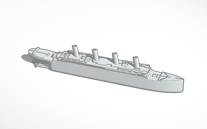 3D design Simple RMS Titanic - Tinkercad