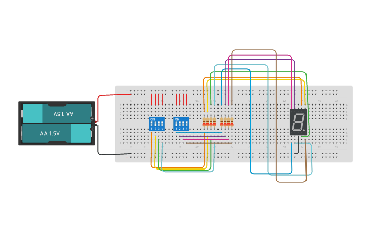 Circuit design 7 Segmentos Fernández Torrent | Tinkercad