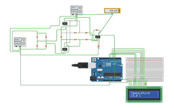 Circuit design NTC Verifica | Tinkercad