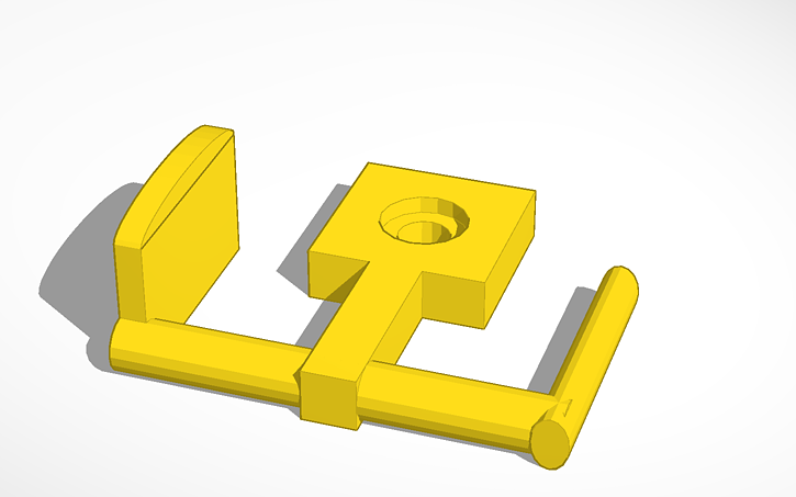 3D design cable holder - Tinkercad