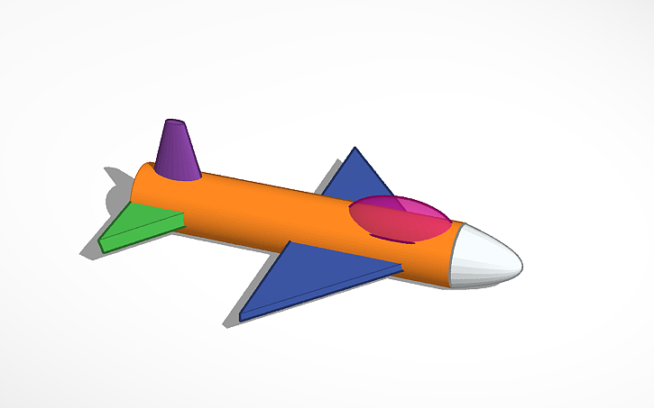 3D design Airplane - Tinkercad
