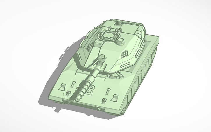 3D design merkava tank - Tinkercad