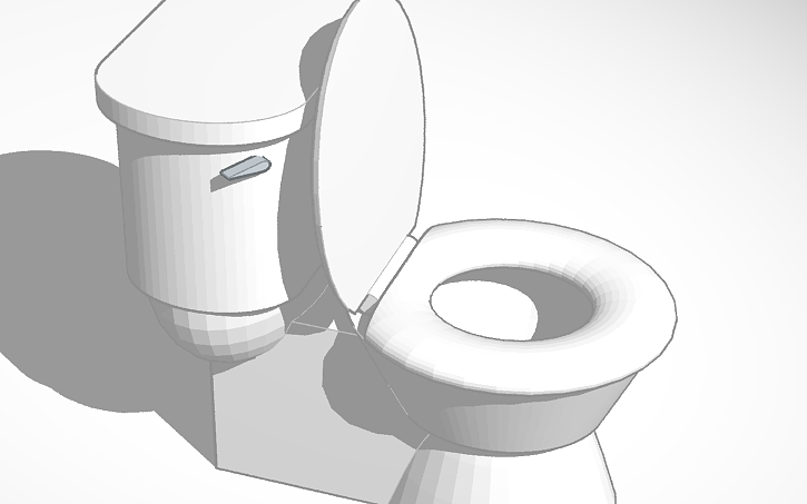 3D design Toilet - Tinkercad
