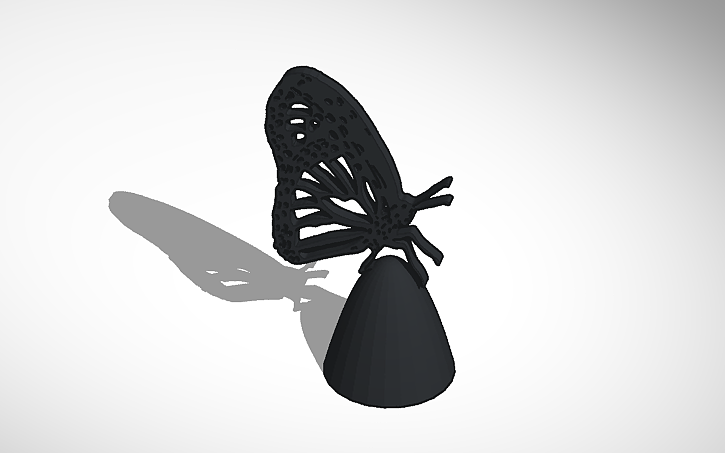 3D design Monarch Statue | Tinkercad