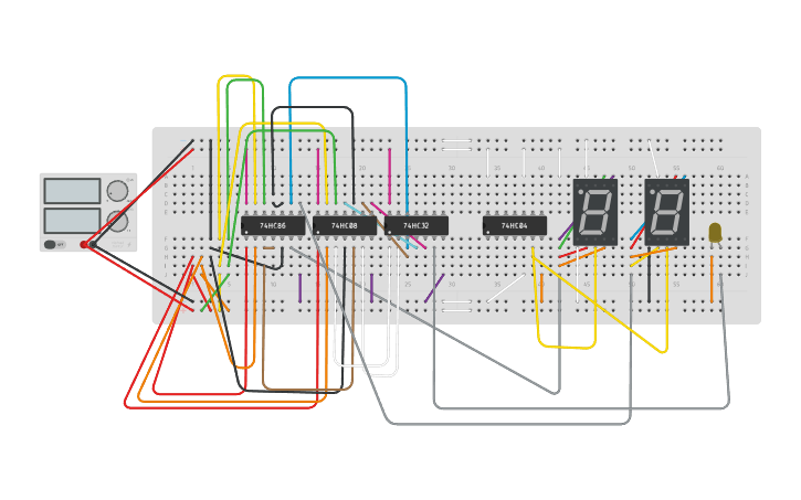 Circuit Design 2 Bit Binary Adder Tinkercad