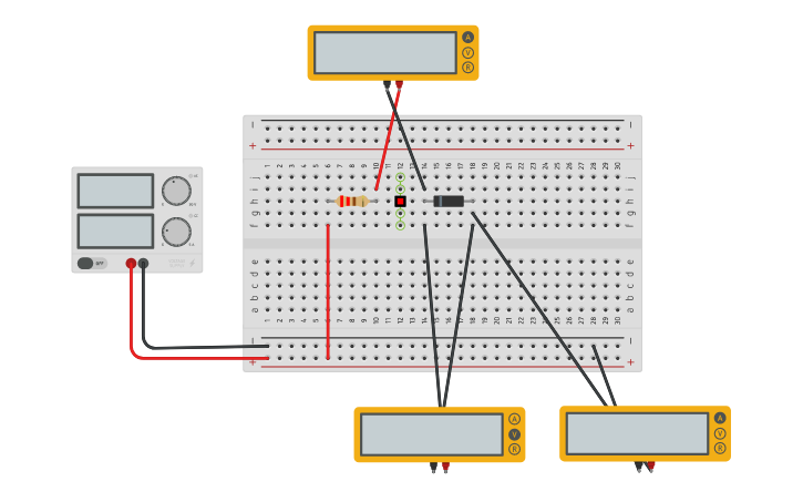 Circuit design Dioda Zener | Tinkercad