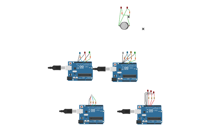 Circuit design Aula 3 - Arduino "hello wolrd" | Tinkercad