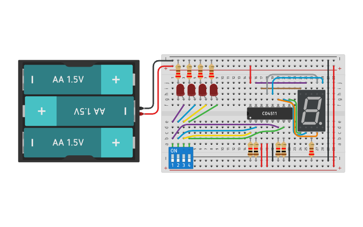 Circuit Design Bcd To 7 Segment Display Tinkercad