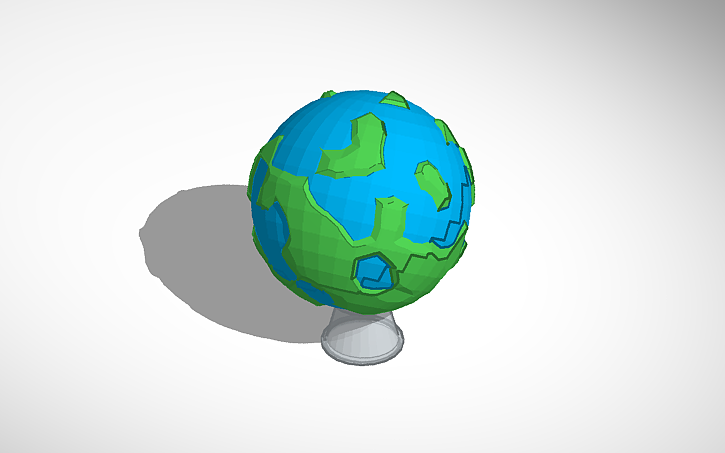3D design Earth - Tinkercad