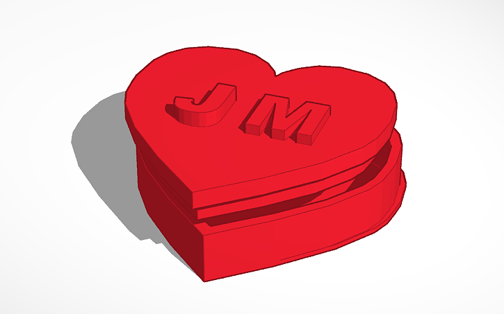 3D design Heart Box | Tinkercad
