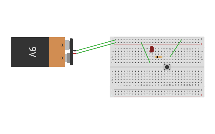Circuit Design Led Accionado Con Pulsador Tinkercad