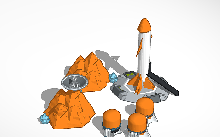 3D design Space ship - Tinkercad