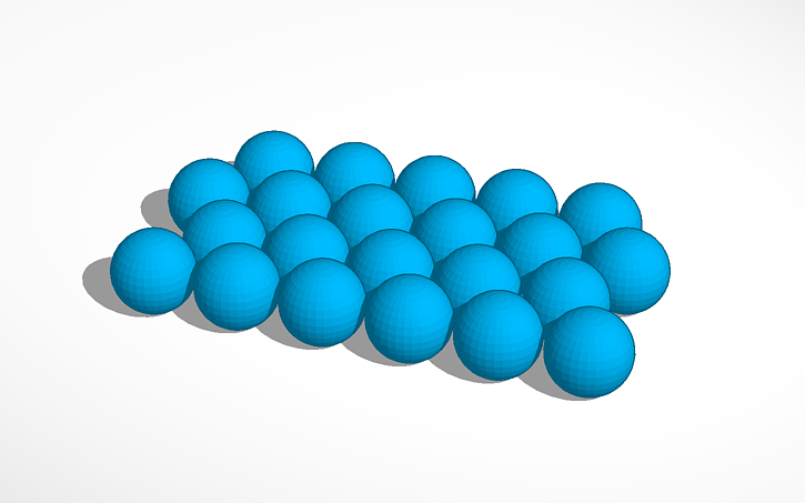 3D design Hexagonal Close Packing Lattice | Tinkercad