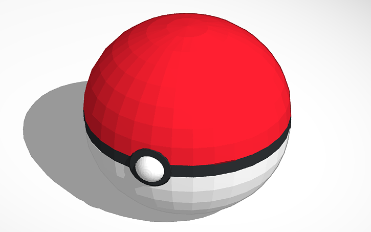 3D design pokeball | Tinkercad