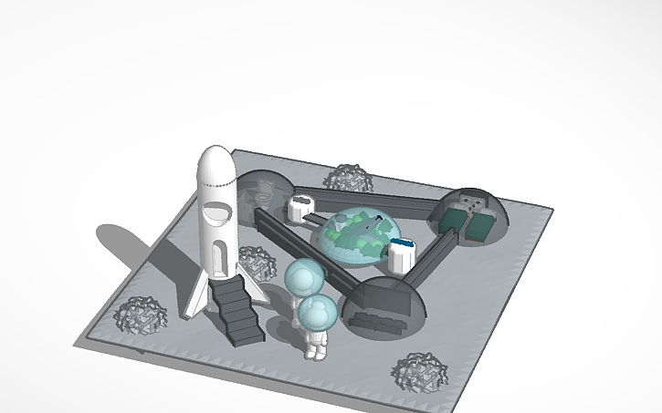 3D design Base lunar BRAINSTORM | Tinkercad