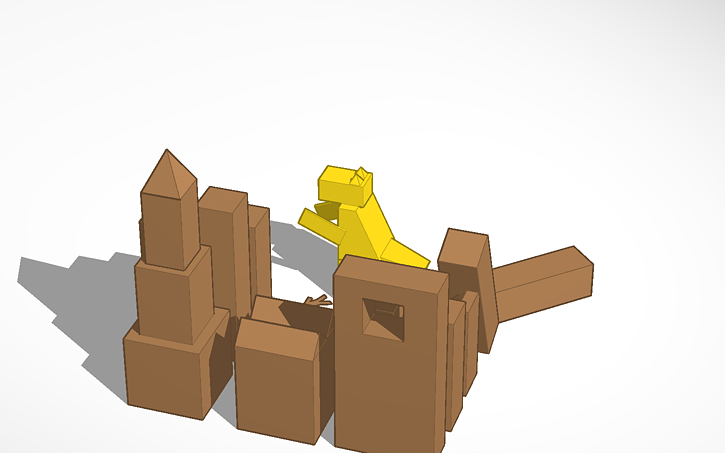 3D design Godzilla Gingerbread | Tinkercad