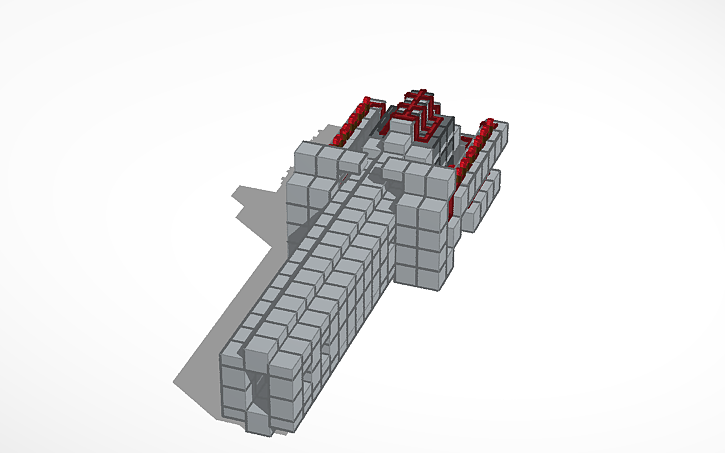 3D design Model 45 TNT cannon "Warden" - Tinkercad