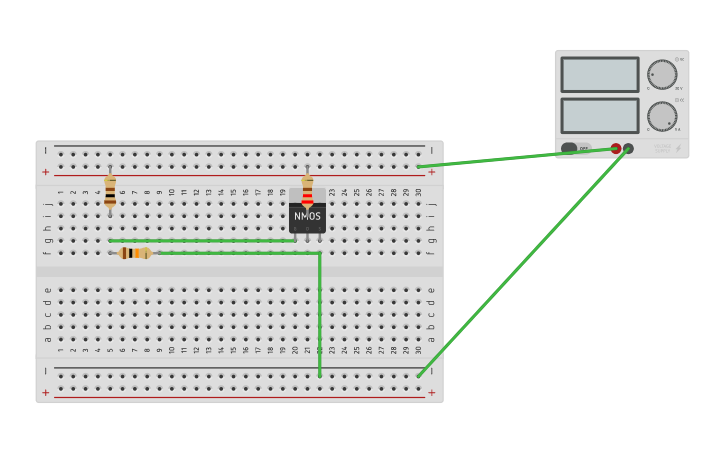 Circuit design Low side switch using mosfet | Tinkercad