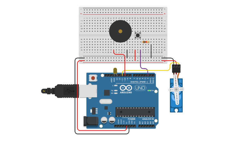 Circuit Design Automatic Gate Tinkercad
