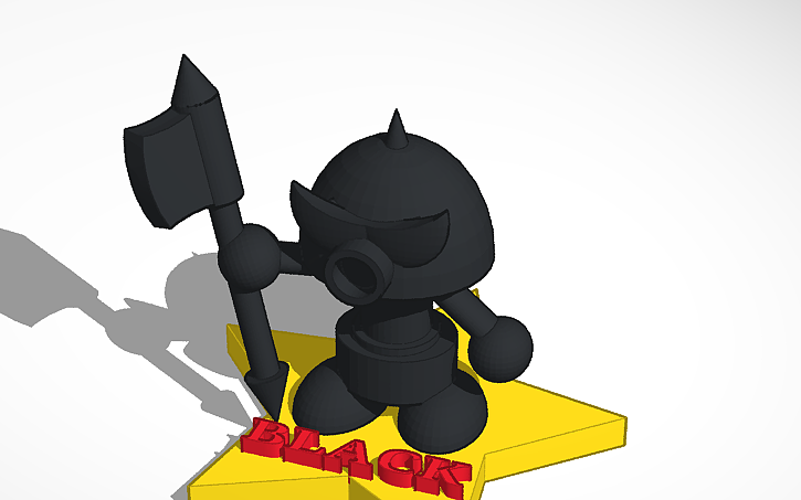 3D design BLACK AXEM RANGER - MARIO RPG | Tinkercad