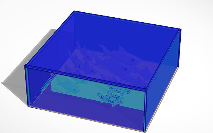 3D design aquarium/ fish tank | Tinkercad