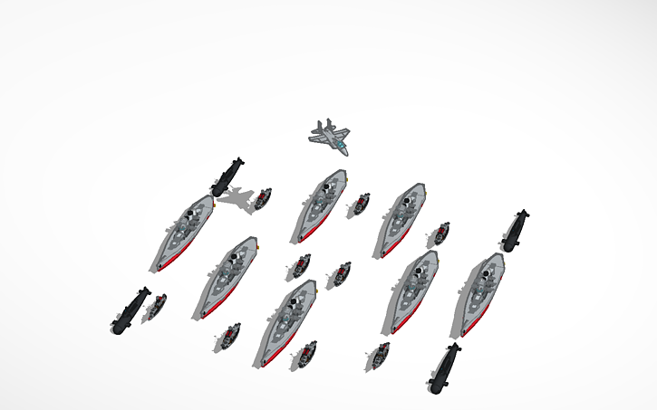 3D design US Navy Fleet - Tinkercad