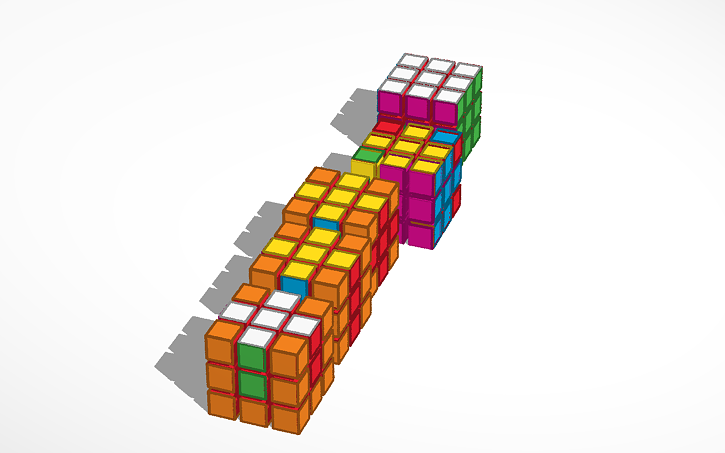 3d Design Rubiks Cube Tinkercad