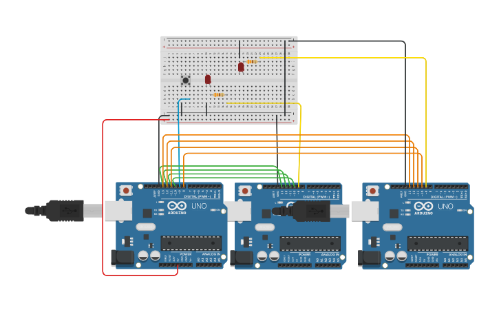 Circuit Design Spi 1 Master 2 Slaves Tinkercad