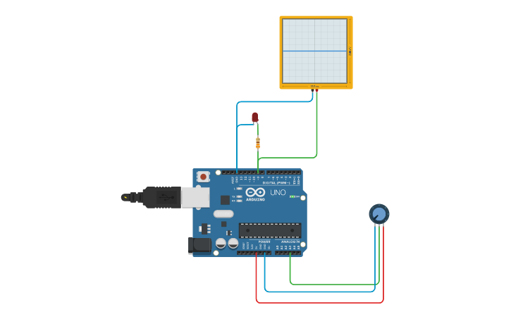 Circuit Design Aufgabe 2 10k Ohm Potentiometer Tinkercad