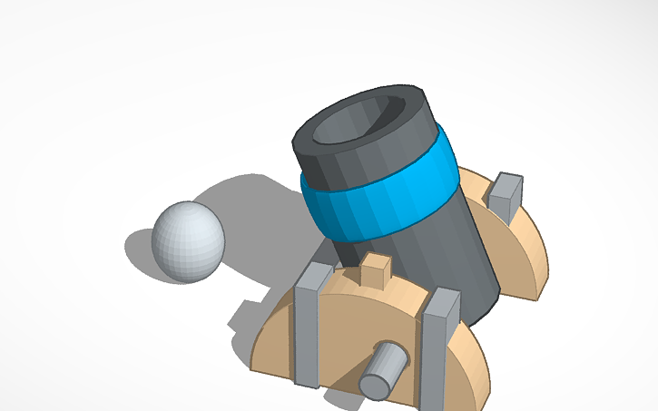 3D design CLASH OF CLANS {HAVAN TOPU} - Tinkercad