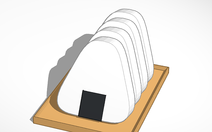 3D design Triangular Rice-Cake - Tinkercad