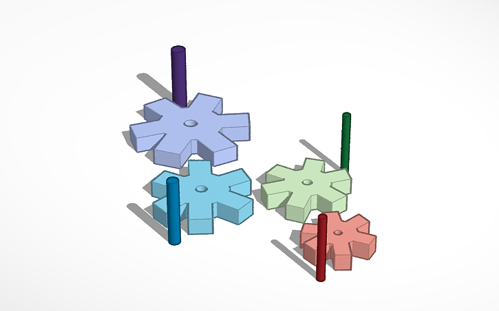 3D design Gears - Tinkercad