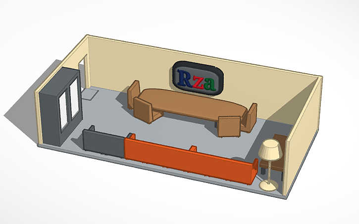 3D design Living room - Tinkercad