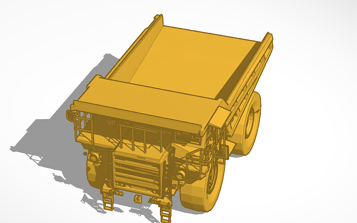 3D design Caterpillar 789C mining dump truck - Tinkercad
