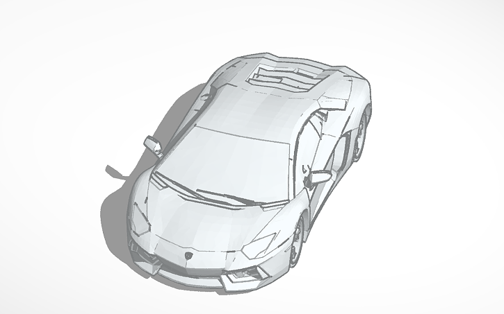 3D design Lamborghini - Tinkercad
