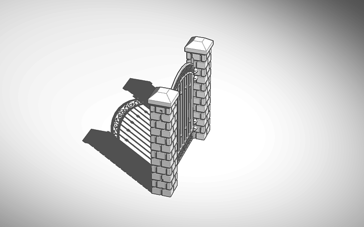 3D design Gate - Tinkercad