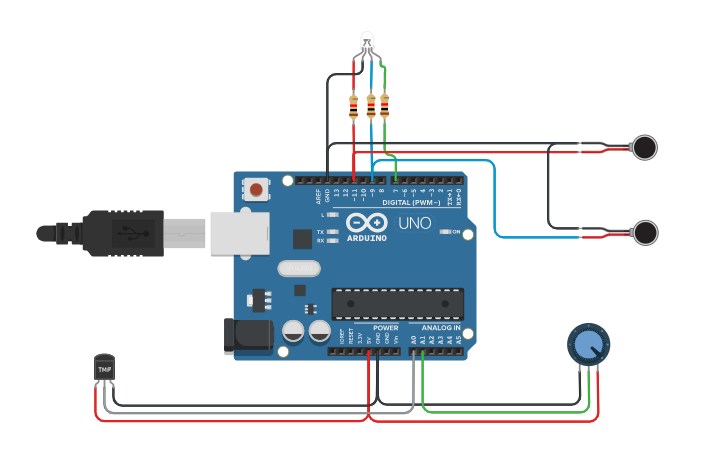 Circuit Design Electrical Engineering Project Josh Green Tinkercad