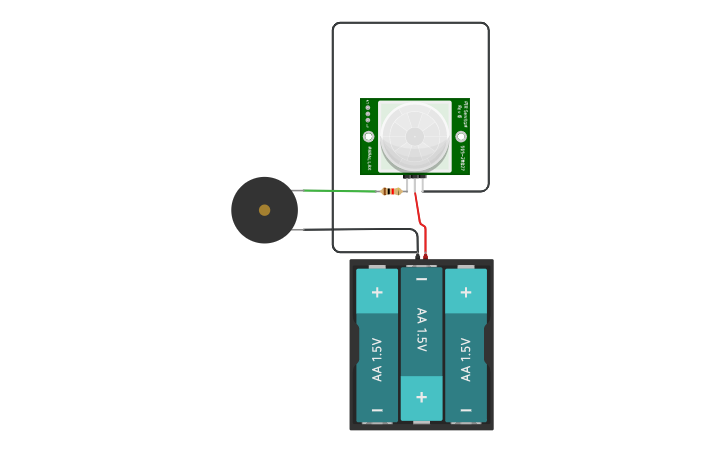 Circuit design SENSOR PIR - Tinkercad