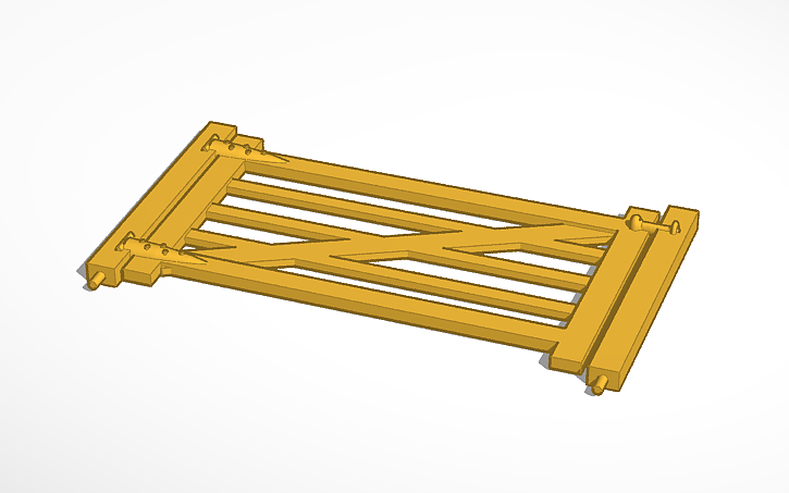 3D design Farm gate - Tinkercad