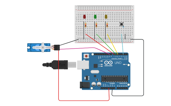Circuit design String Com - Tinkercad