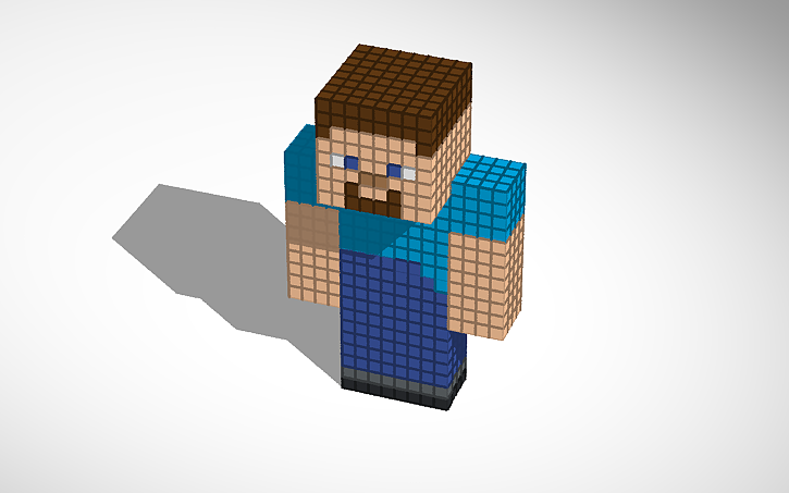 3D design Minecraft Steve - Tinkercad